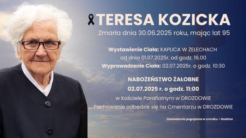 ŚP Teresa Kozicka - nekrolog